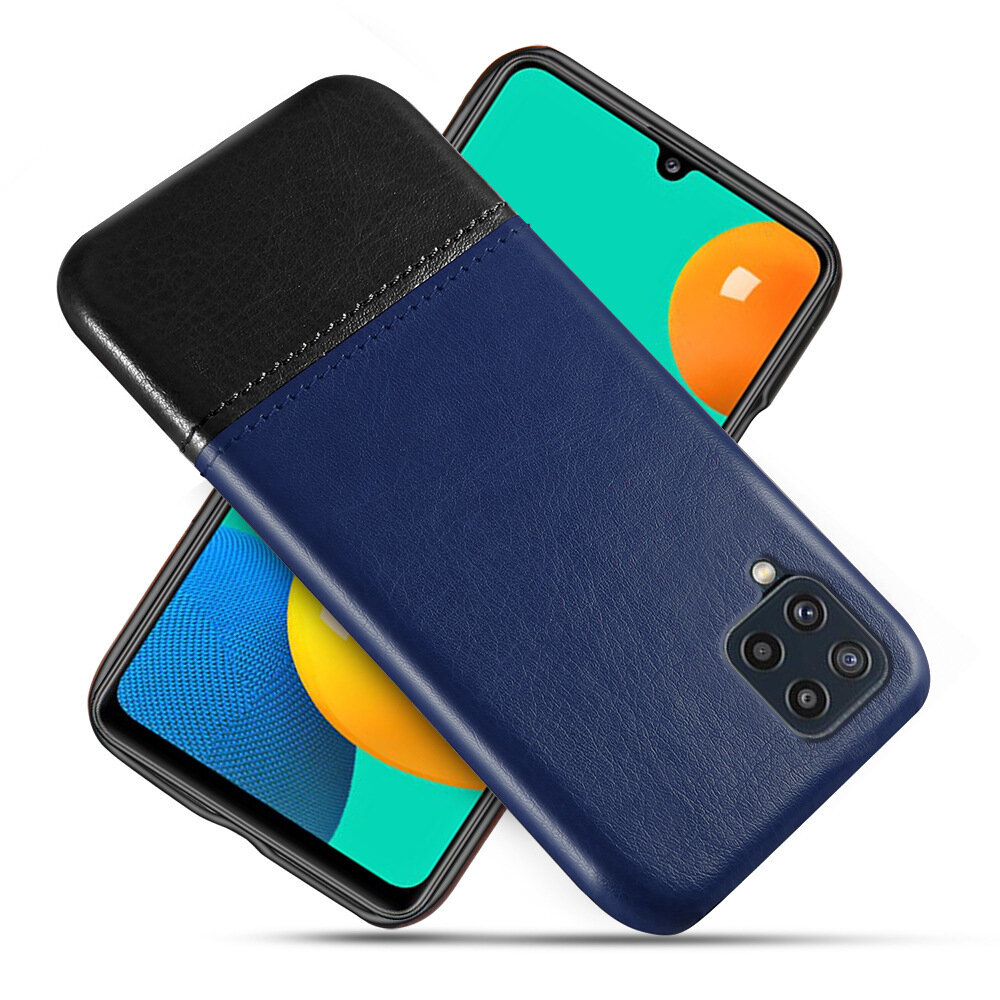 Чехол панель-накладка Чехол. ру для Samsung Galaxy M32 (SM-M325F) 2021 обтянутый качественной импортной кожей двухцветный дизайнерский с элегантной .