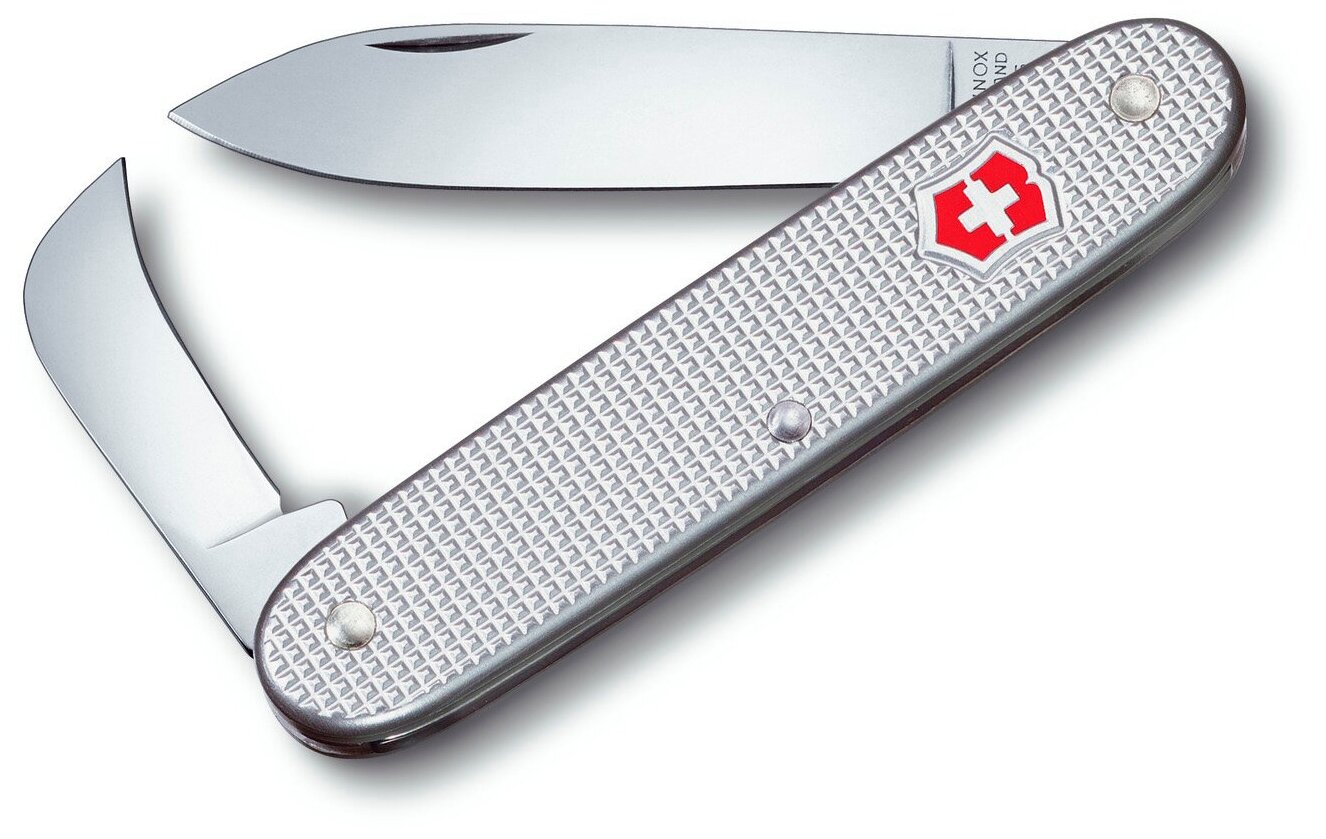Нож перочинный VICTORINOX Pioneer, 93 мм, 2 функции, алюминиевая рукоять, серебристый 0.8060.26
