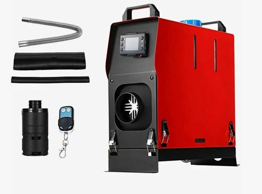 Автономный отопитель переносной дизельный 5квт 12В, обогрев гаража, зимней палатки