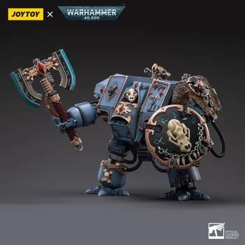 Подвижная фигурка JOYTOY Warhammer 40000 Space Marines Space Wolves Venerable Dreadnought Brother Hvor