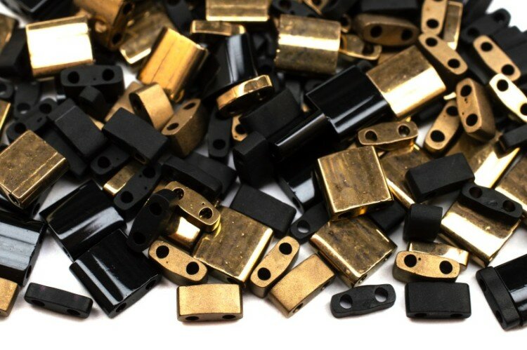 Бисер японский MIYUKI TILA MIX224 микс Black Metallics, 5 грамм