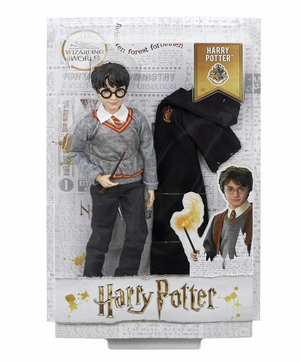 Mattel Wizarding World Harry Potter Doll / Роли в кино: фигурка мальчика, коллекционные игрушки / Коллекционная кукла Гарри Поттера в форме Хогвартса, мантии Гриффиндора и волшебной палочке
