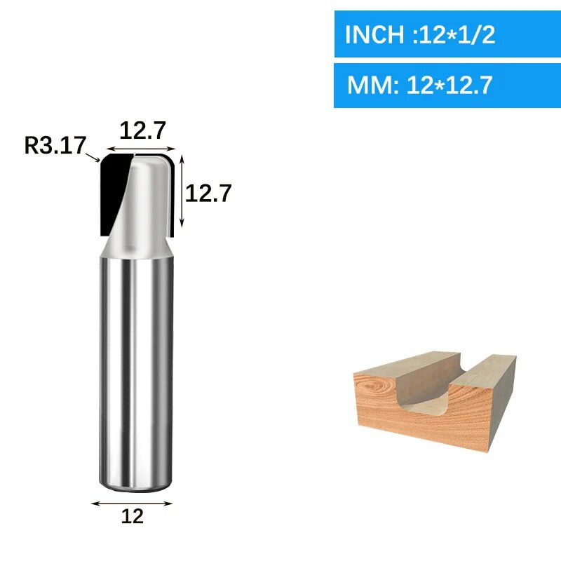 Фреза Vsharp 12x12.7 мм, PCD, двойная дуга