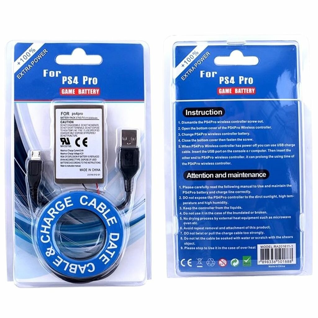 PS4 Slim Pro Аккумулятор Джойстика