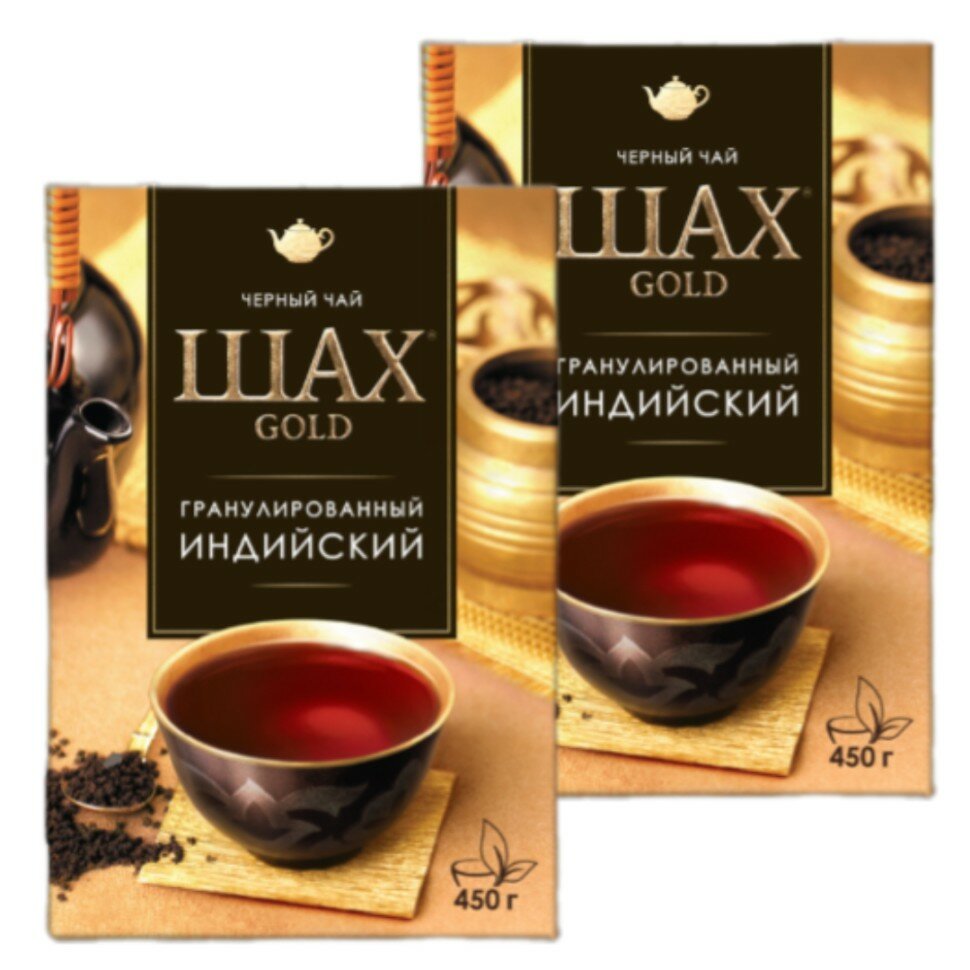 Чай черный гранулированный Шах голд 450 гр 2 шт