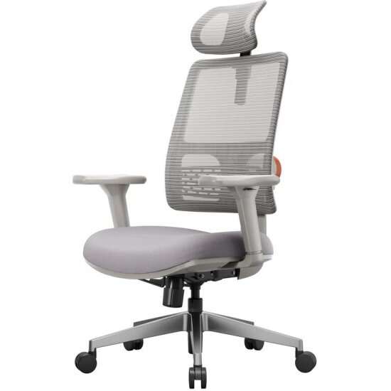 Кресло офисное Foxgear эргономичное NETZ модель E, серый