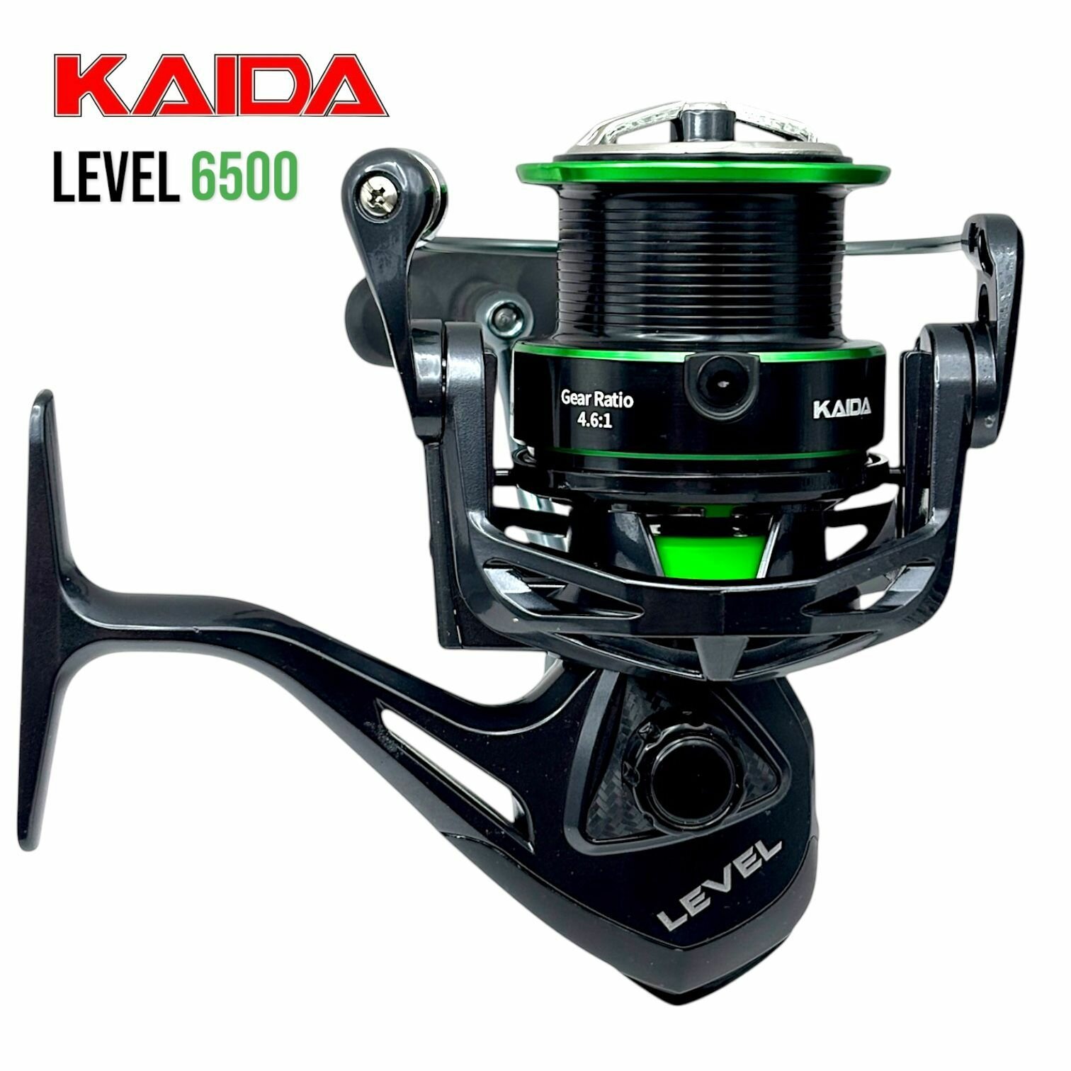 Катушка Kaida LEVEL 6500 S 6+1 подшипников для фидера, на донку, карпа, леща, карася, кайда левел
