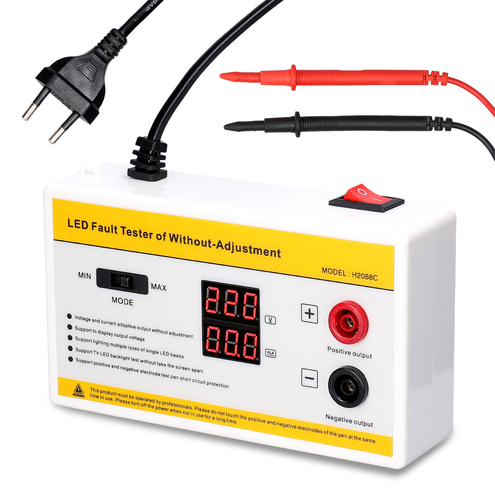 Портативный тестер для обслуживания светодиодов, детектор неисправностей светодиодов, инструмент для ремонта подсветки телевизоров, многофункциональные светодиодные лампы и световые полосы, световые табло, приборы для измерения светодиодных ламп