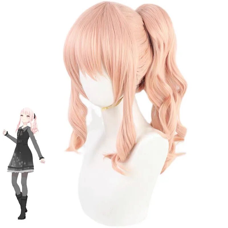 Косплей костюм 25-ji Nightcord Music Association Розовый, L, Wig