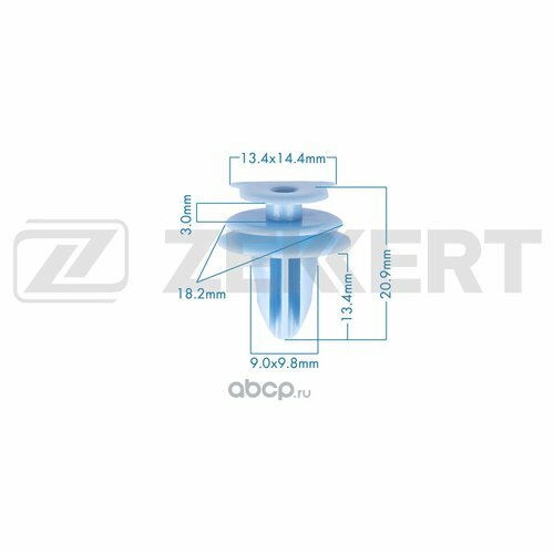 Клипса крепёжная Honda (миним. кол-во заказа 10 шт) ZEKKERT be3806