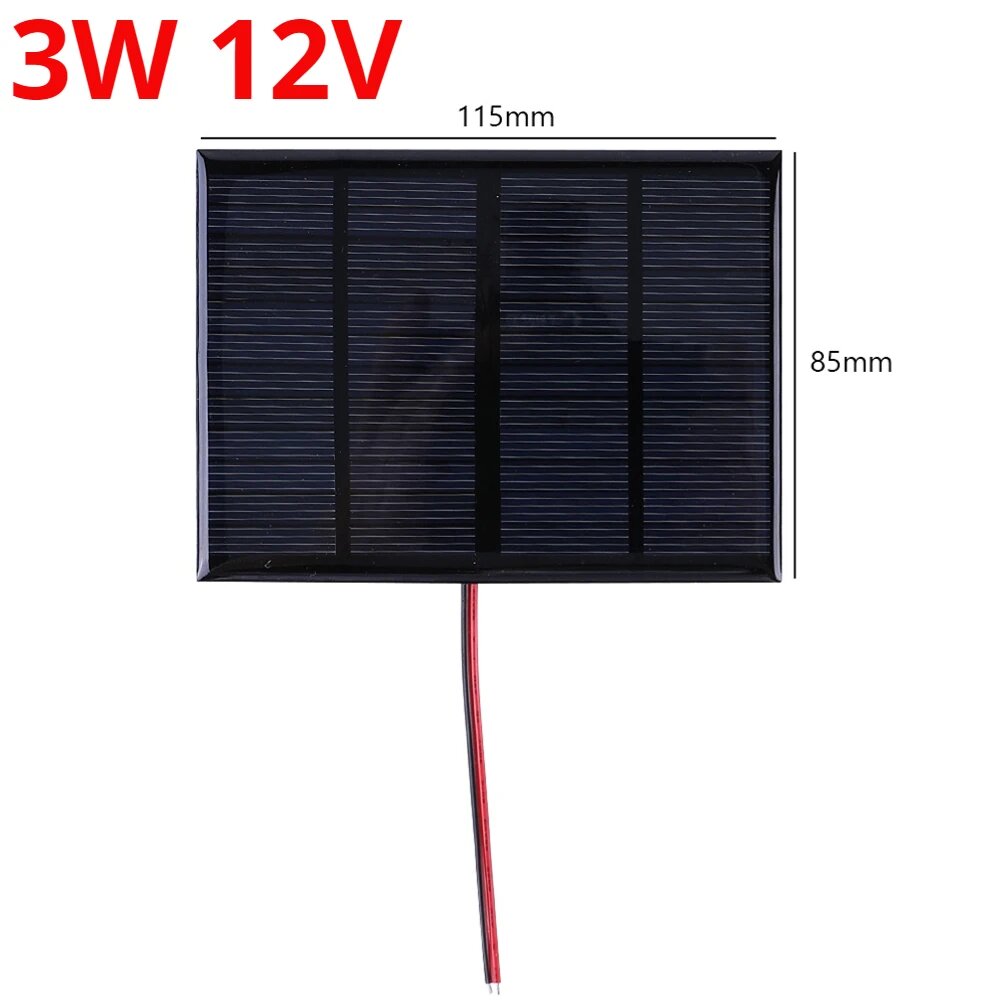 Портативная солнечная панель 3 Вт 12 В 3W 12V