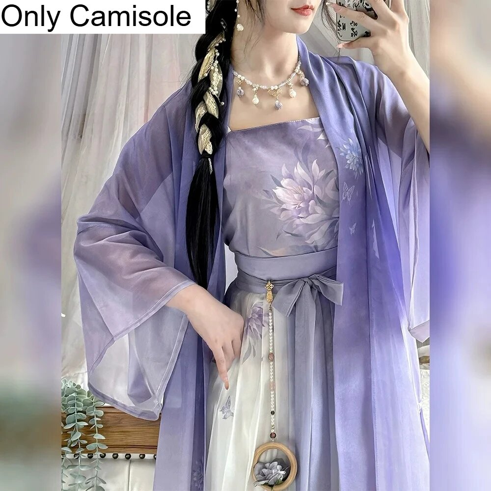 Женский ханьфу фиолетовый, размер M, Camisole