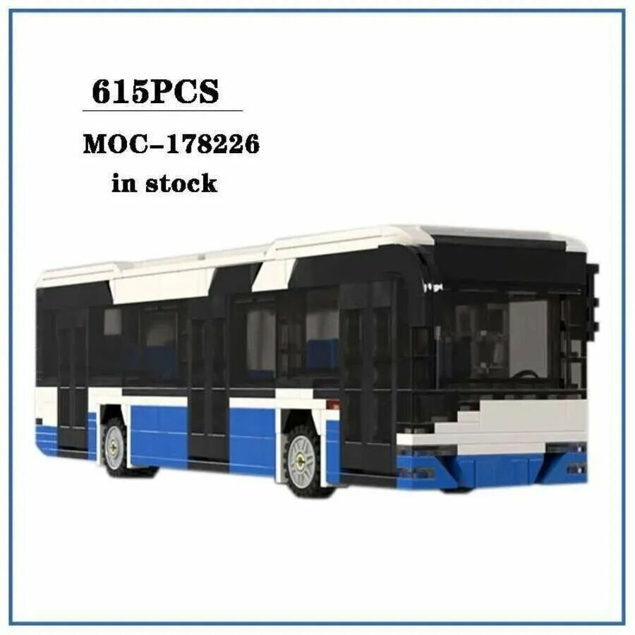 Детский конструктор автобус 615 деталейДетский конструктор автобус 615 деталей