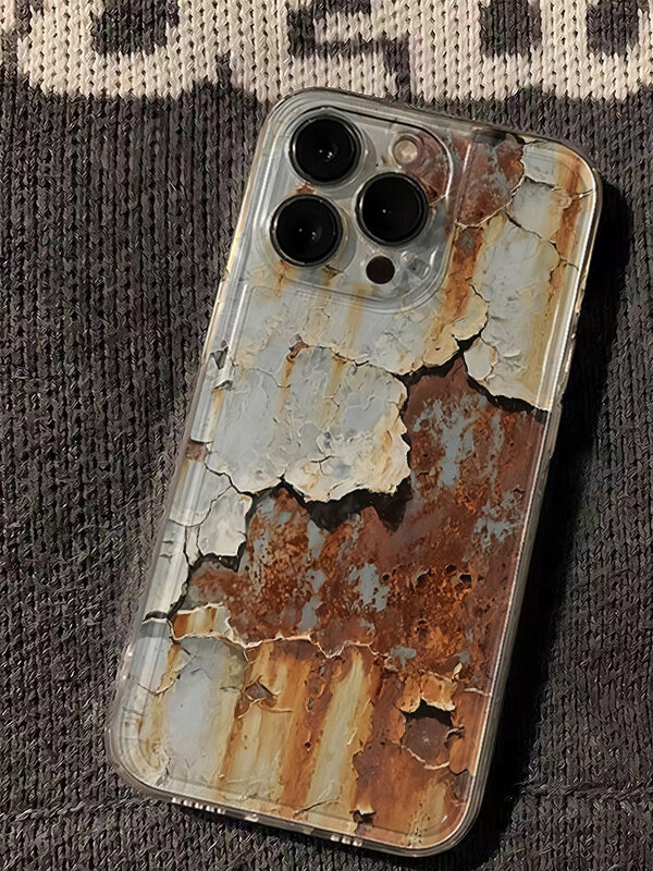 Чехол для iPhone 11 с эффектом ржавчины - Винтажный индустриальный стиль