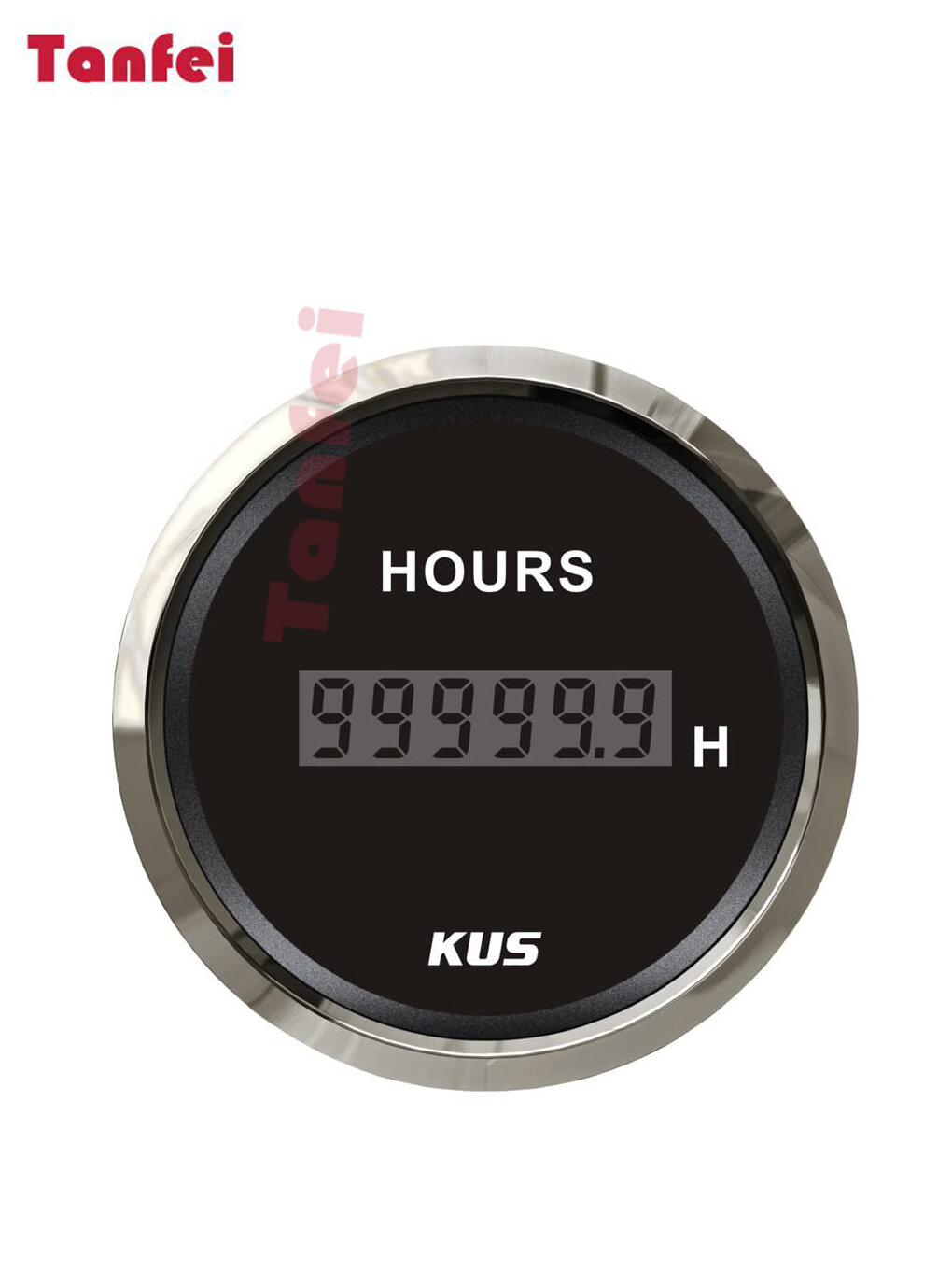 Цифровой счетчик моточасов 12 В / 24 В Универсальный водонепроницаемый для автотрактора лодки RV