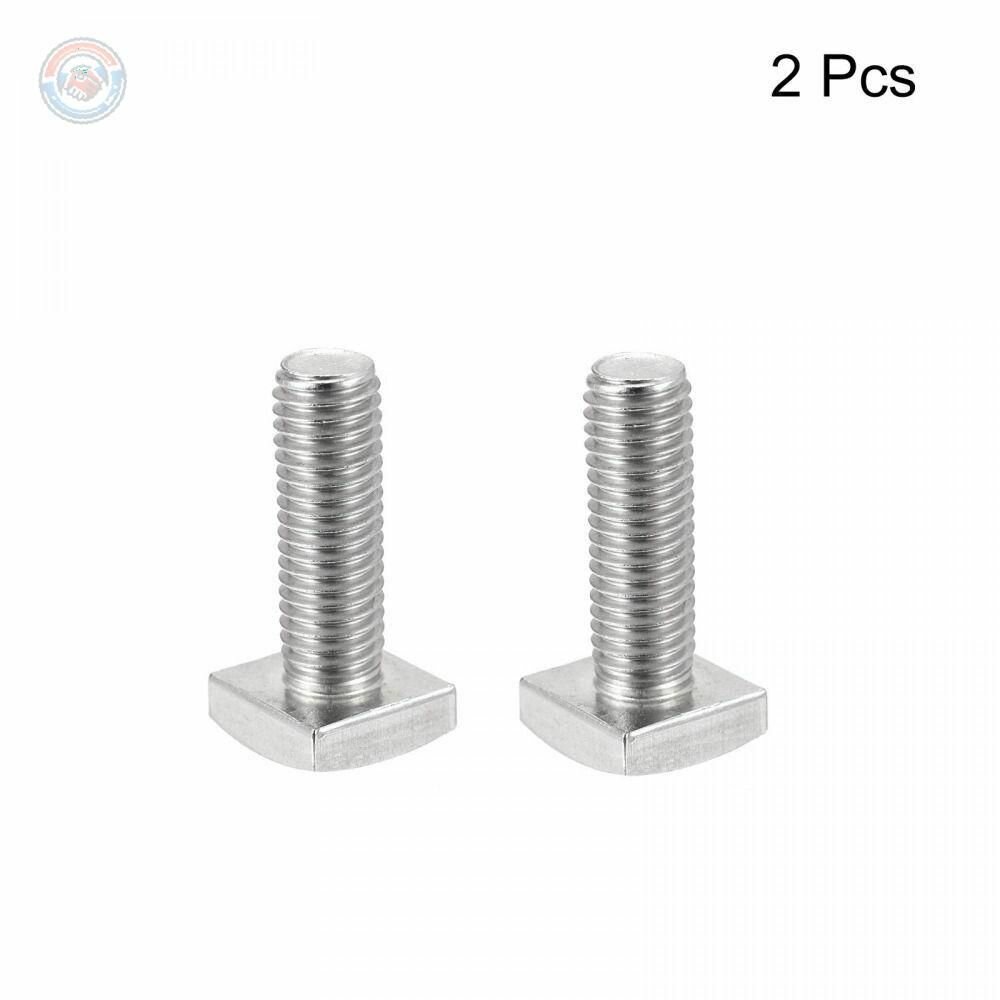 Болт с квадратной головкой M6x20 мм, нержавеющая сталь, класс C, комплект 2 шт, серебристый, универсальный крепёж для мебели и техники