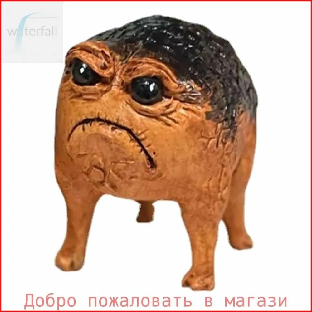 Статуя сварливой лягушки-жабы Уродливый злой декор для сада и двора