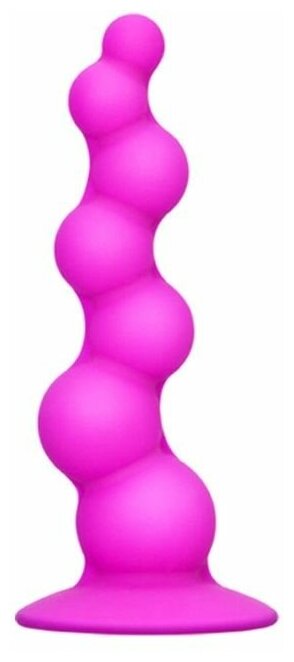 Рельефная лиловая елочка Booty Passion с присоской - 15 см.