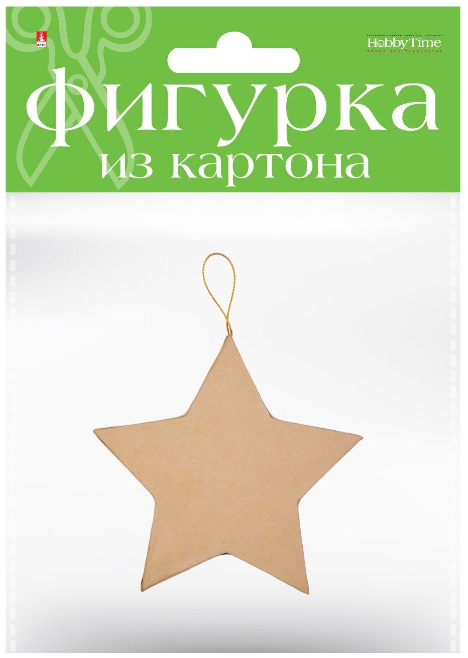 Фигурка из картона. "Звезда" 14x1,3x14 см, Арт. 2-594/14