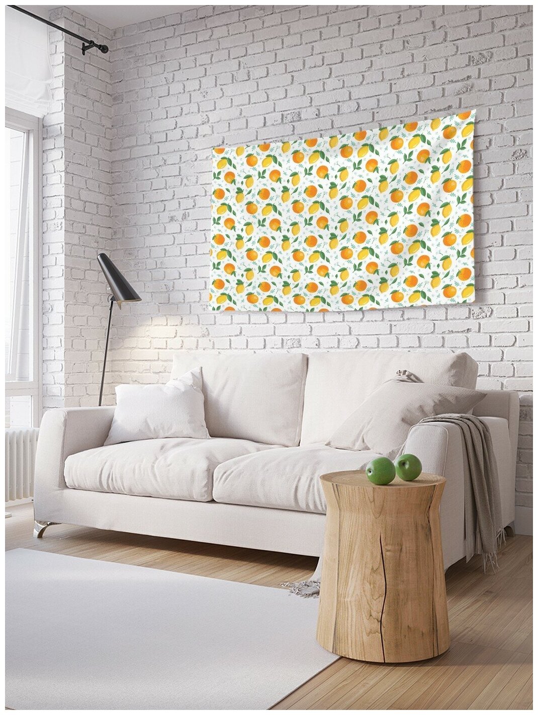 Горизонтальное фотопанно на стену JoyArty "Сорванные лимоны", 100x150 см