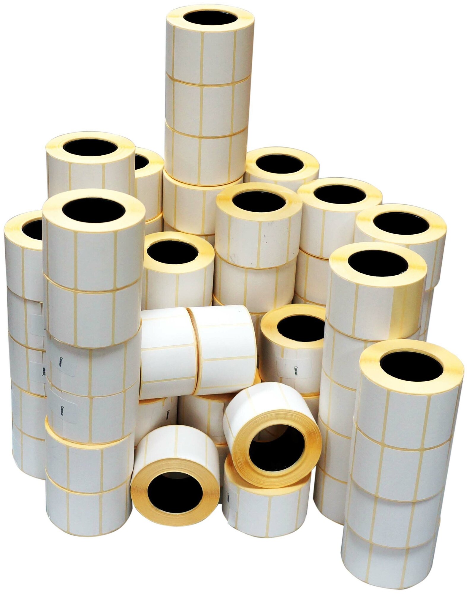 Термоэтикетки 43мм*25мм(800шт в ролике) втулка 40 мм 75 шт