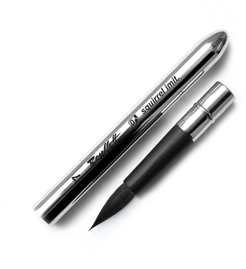 Кисть Roubloff Кисть складная имит. белки круглая №7 ROUBLOFF Travel, обойма soft-touch