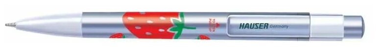 Набор шариковых ручек HAUSER Strawberry 12 шт, толщина стержня 0,7 мм, цвет чернил синий