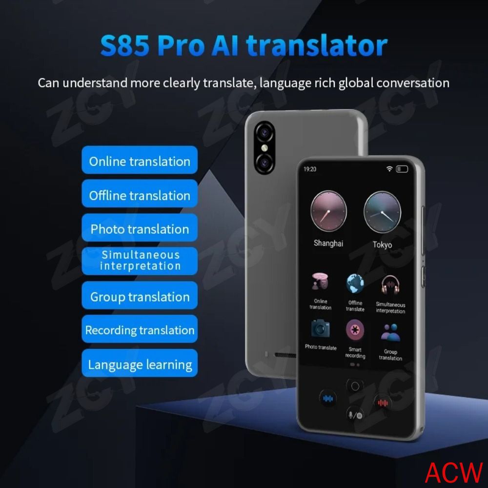 S85pro Переводчик Голосовой Без Интернета: Взаимный Перевод 139 Языков, Офлайн-Перевод Фото, Для Отраслей