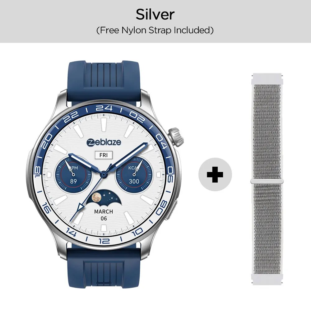 Zeblaze Btalk 4 PRO Умные часы черные Серебряный, Silver