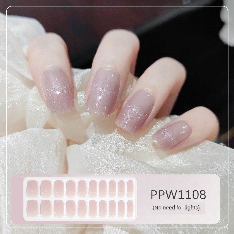 PPW1108 Наклейки для ногтей из бумаги без нагрева, полный набор - декоративные стикеры для женщин