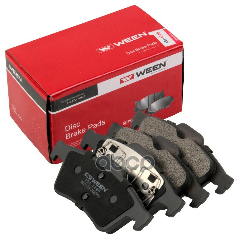 Колодки тормозные дисковые задние Ween арт. 151-1246