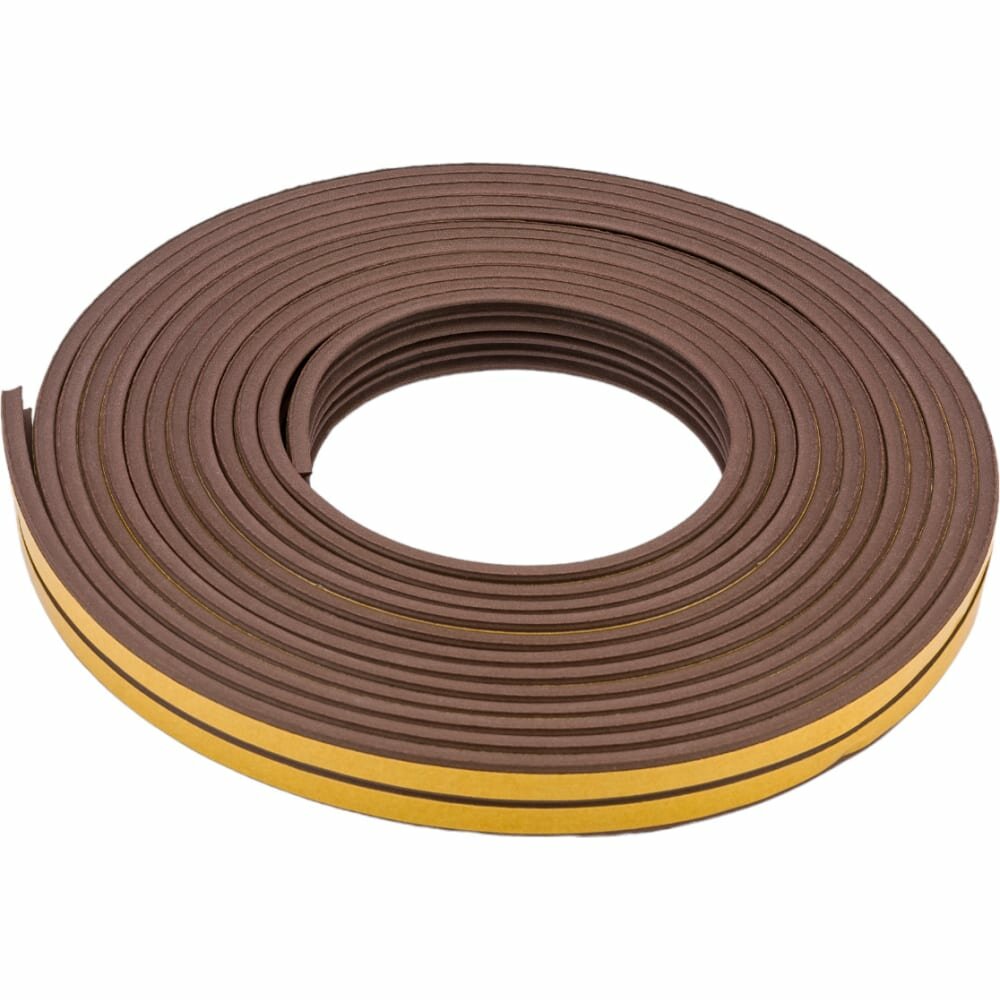 Самоклеящийся уплотнитель Sila E-профиль, 10 м, коричневый В10 SILAEВ10