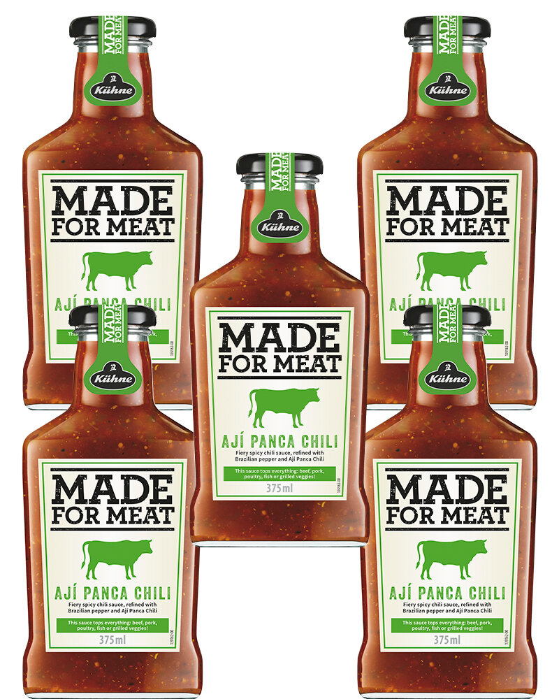 Соус Kuhne Made for Meat томатный с перцем Чили и кинзой 375 мл - 5 шт