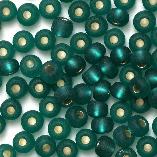 Бисер Preciosa 57710M изумрудный матовый 10/0, 5 гр,1 шт.