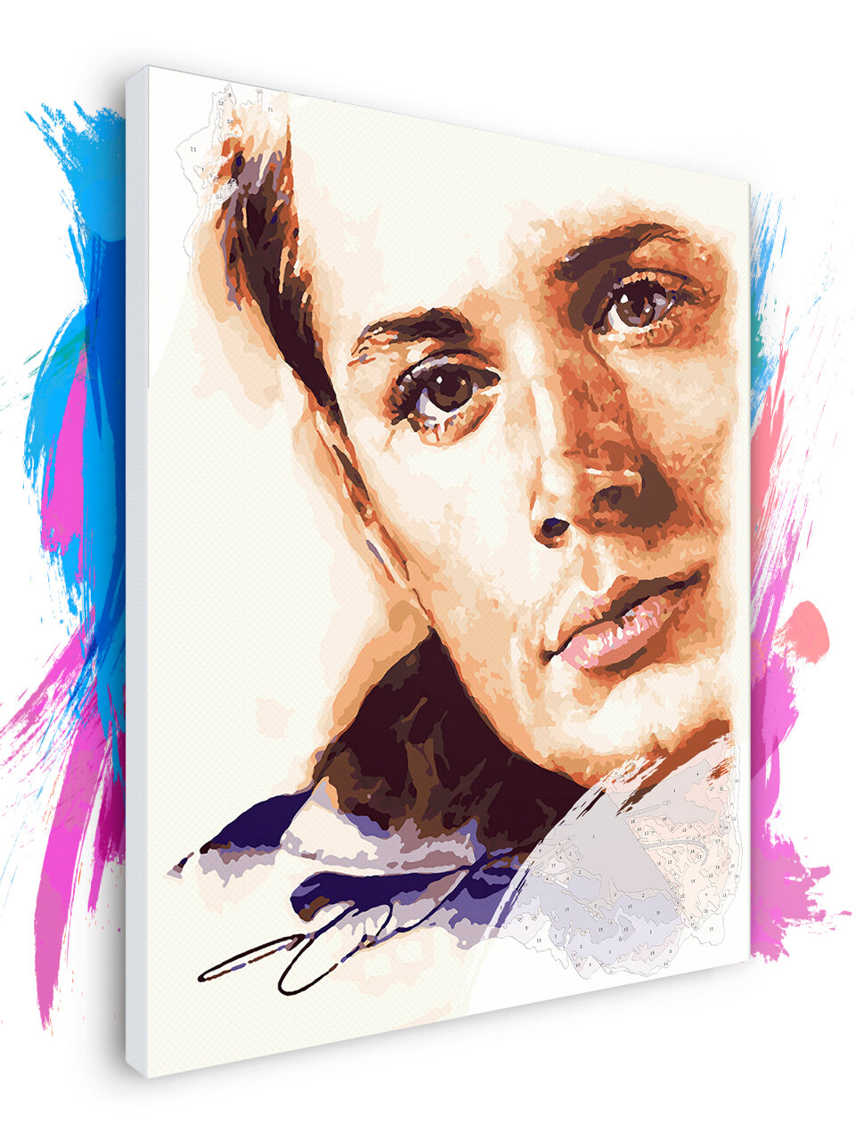 Картина по номерам на холсте Сверхъестественное - Dean Winchester (by LiLen), 40 х 50 см