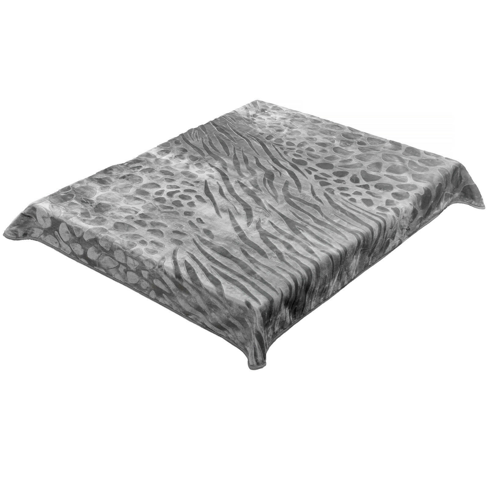 Пледы и покрывала Smoon Плед однотонный серый "Сад камней" 160x220 полуторный Смун