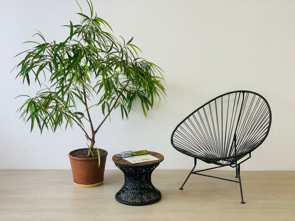 Кресло ракушка, коричневое