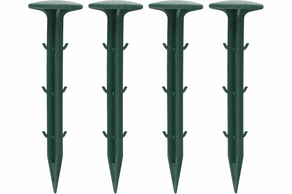 Мультидом садовые крепежные гвозди набор 4 шт 10.5 см двуцветные VL83-240 для садовых работ