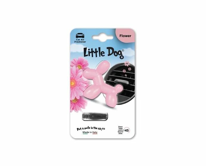 Ароматизатор воздуха ED1313 Little Dog (Цветочный) на дефлектор, 3D-Polymer Drive Int