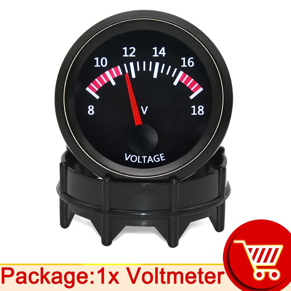 Вольтметр 52 мм, Цвет: Voltage