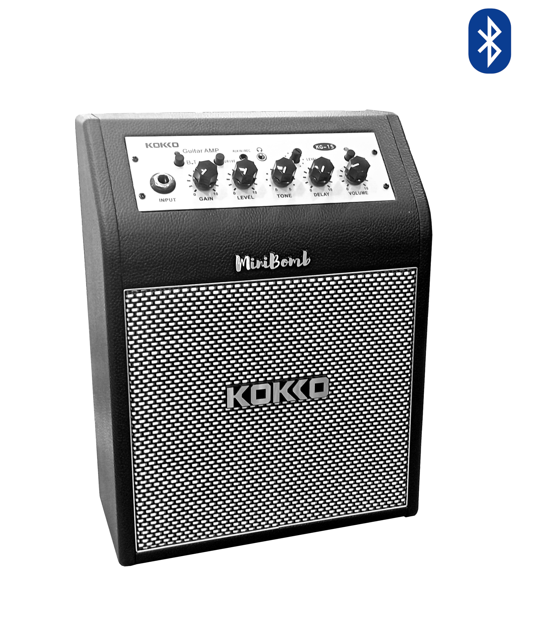Гитарный комбоусилитель(15 Вт) Mini Half-Stack Combo, аккумуляторный, с эффектом Delay, Kokko