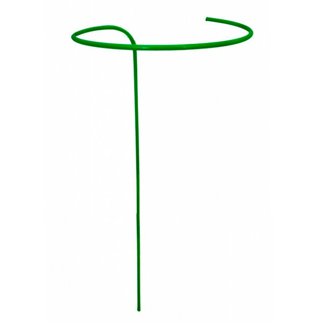 Опора для поддержки растений Эксперт Н120 см обхват 25 см 1 шт металл труба D10мм в ПВХ