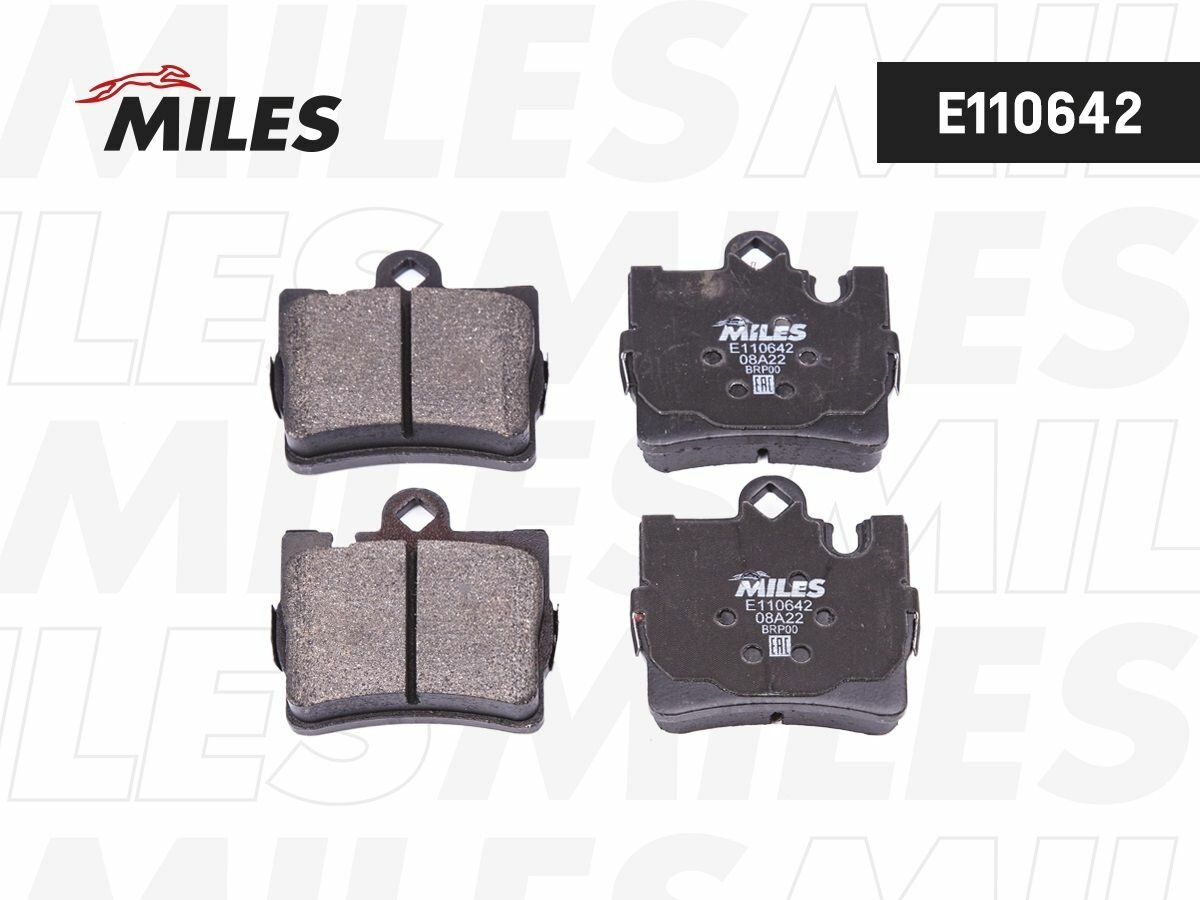 MILES Колодки тормозные задние (Смесь Semi-Metallic) MERCEDES W220 S320-S600 9805/C215 AMG (TRW GDB1455) E110642