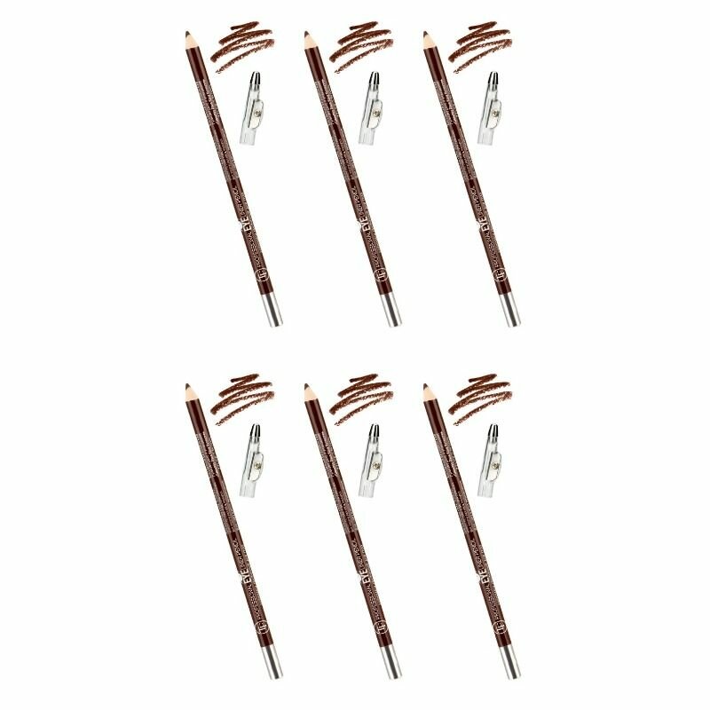 TF cosmetics Карандаш для глаз Professional Eyeliner Pencil, с точилкой, тон 094 Кофе эспрессо, 6шт