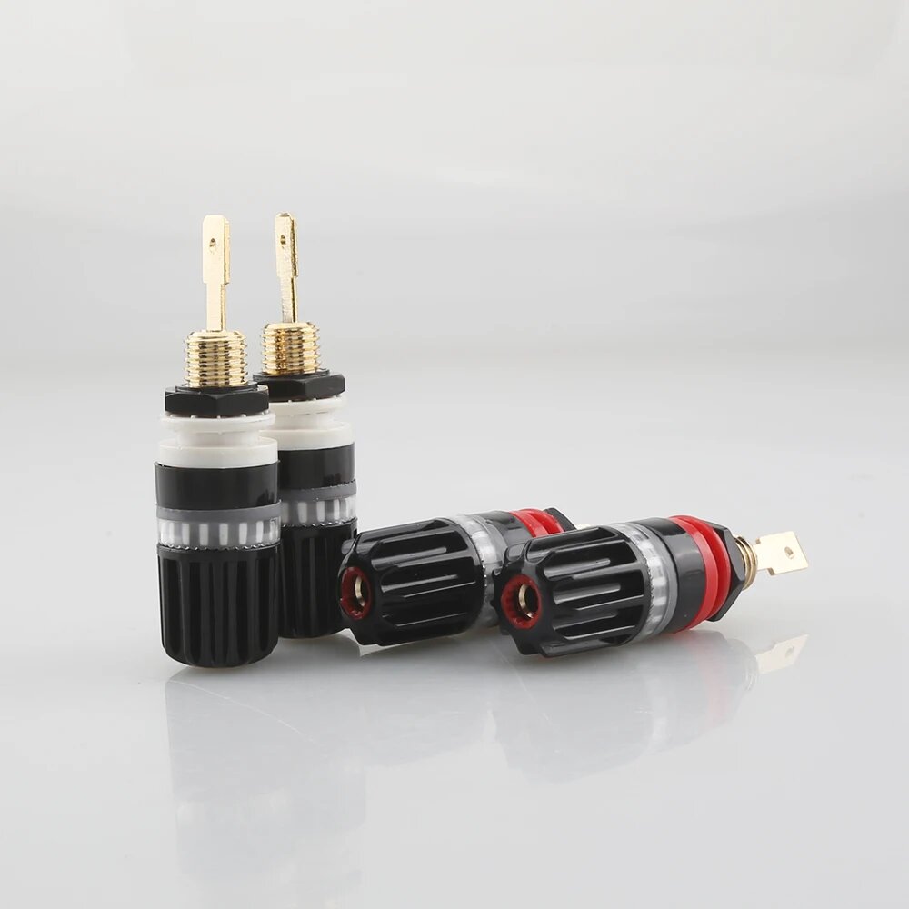 Латунный Соединительный столб для динамиков аудиофил усилитель Колонка терминал разъем банан разъем звуковой аудиоразъем адаптер