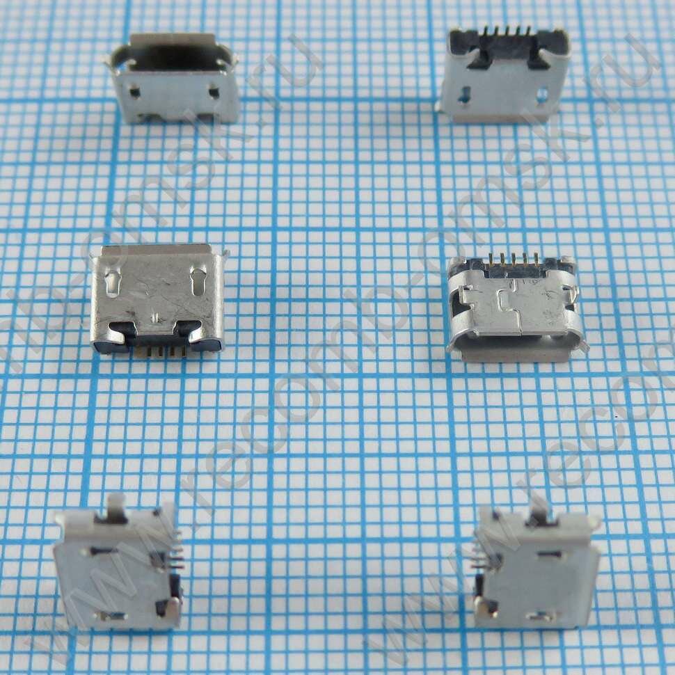 Разъем Micro USB 2.0 - B type - 5 pins - PJ89M