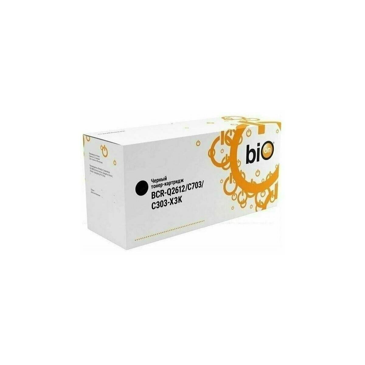 Картридж Bion BCR-Q2612/C703/C303-X3K для HP LaserJet 1010/12/15/20/22 3015/20/30, Canon LBP-2900/3000