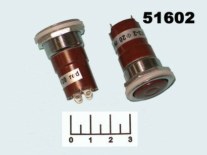 Кнопка AN24-Z на замыкание/размыкание красная без фиксации 4 контакта (К3-2)