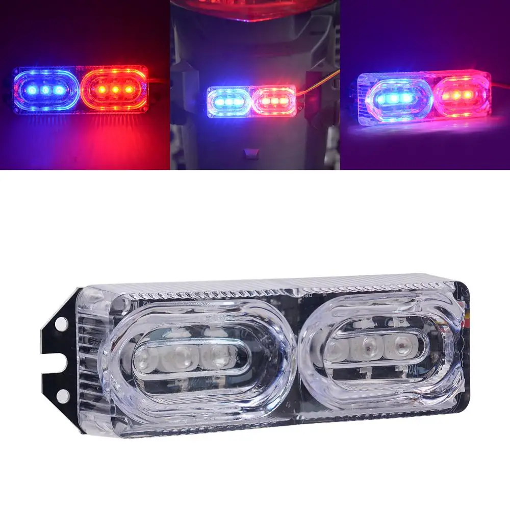 Дневной ходовой огонь, стробоскоп,12V (сине-красный) "KML"