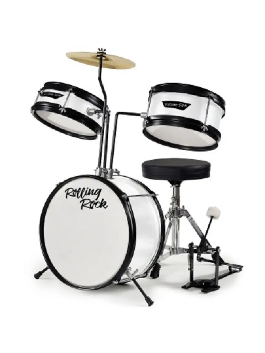 Барабанная установка детская музыкальная ударная с палочками